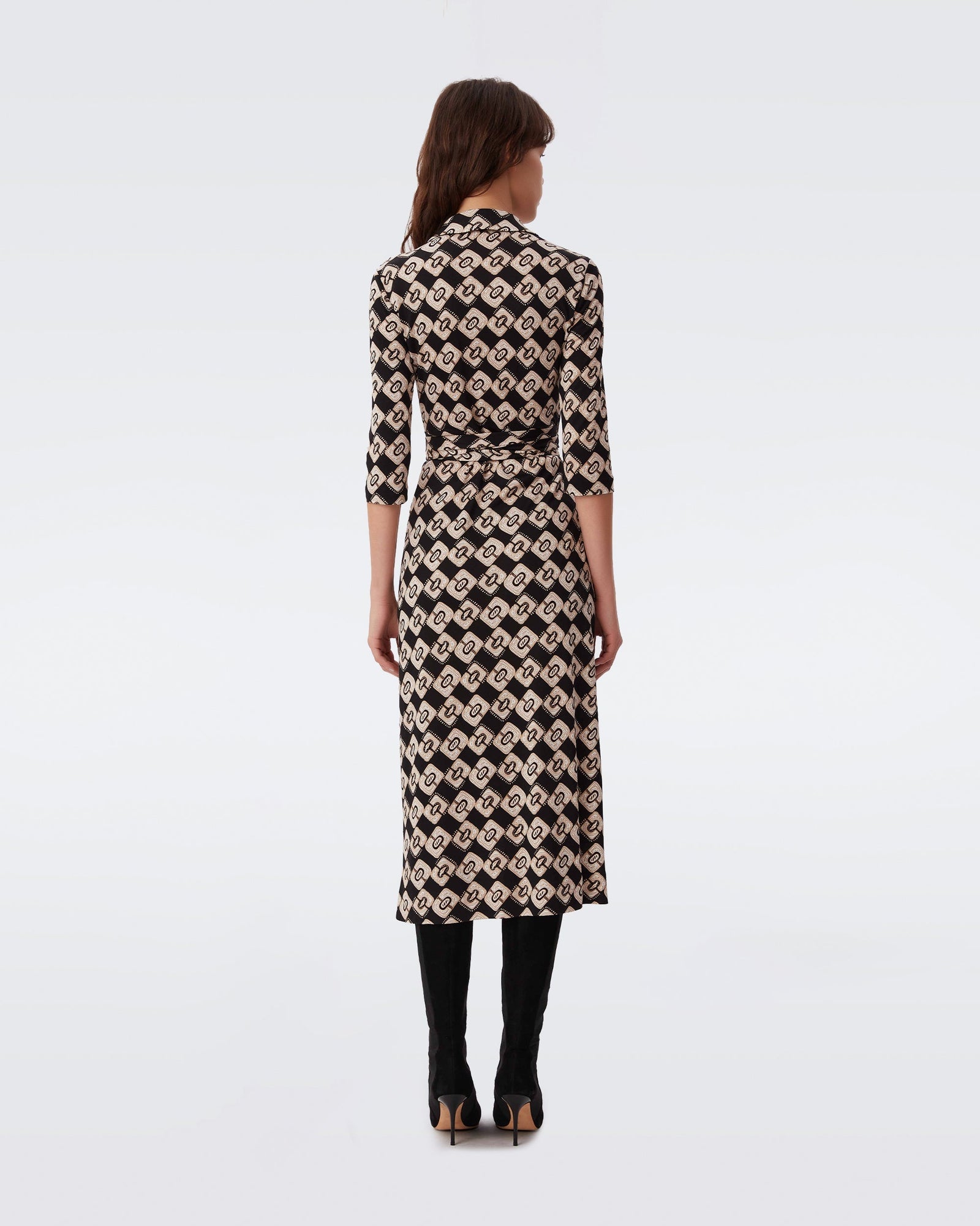 Abigail Silk Jersey Midi Wrap Dress – Diane von Furstenberg HongKong